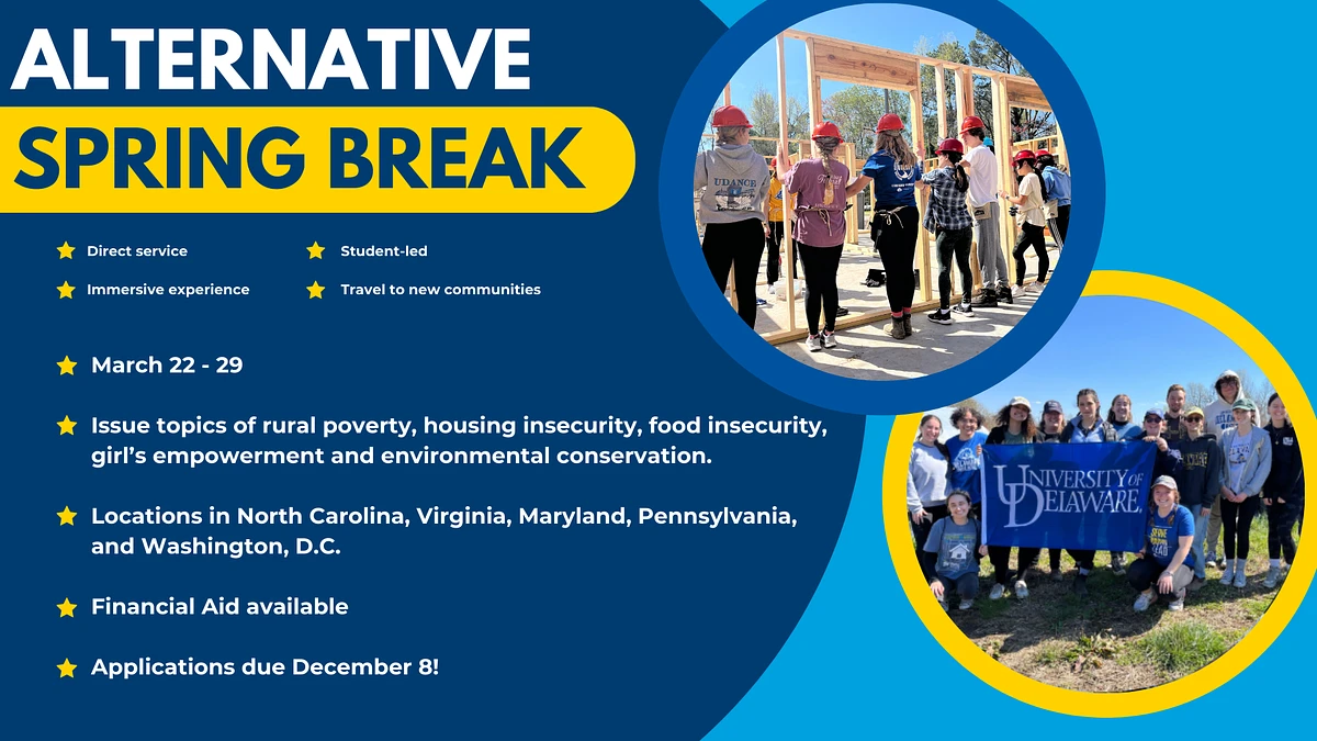 Spring Alternative Break Applications Open! | The Blue Hen Family Hub