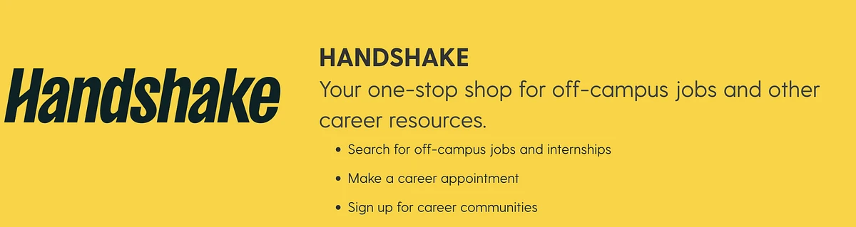 Handshake: A Career Gateway | The Blue Hen Family Hub